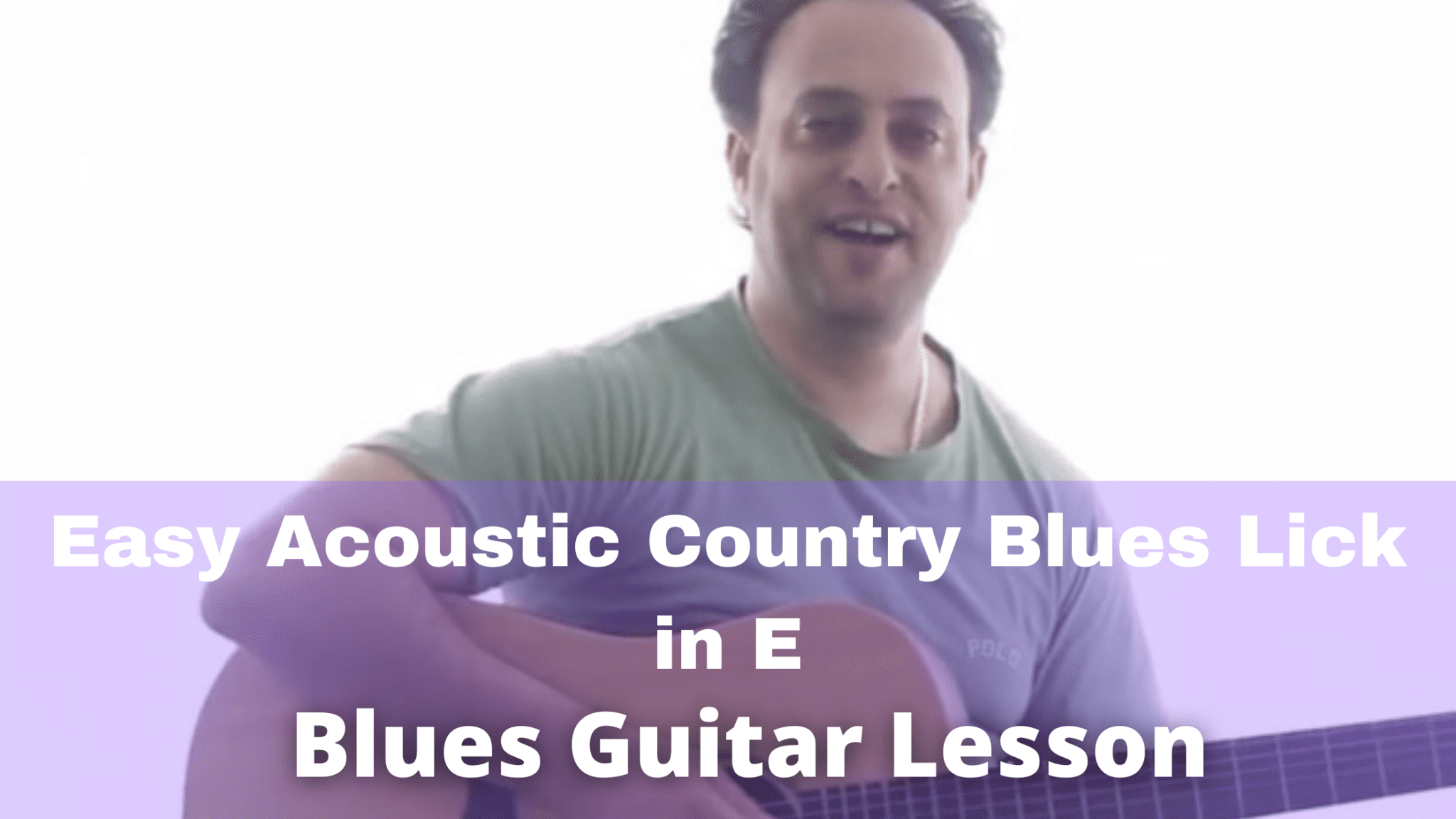 Easy Acoustic Country Blues Lick in E – Guitar Control