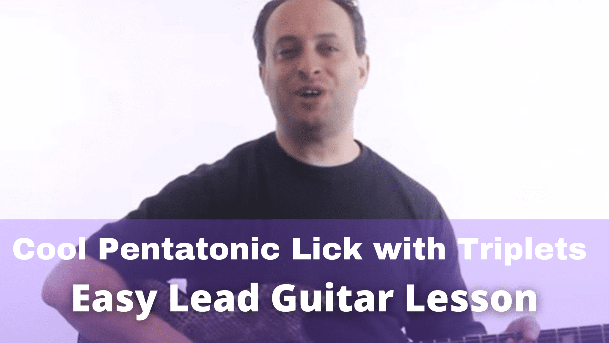 Easy Pentatonic Guitar Lick with Triplets – Guitar Control