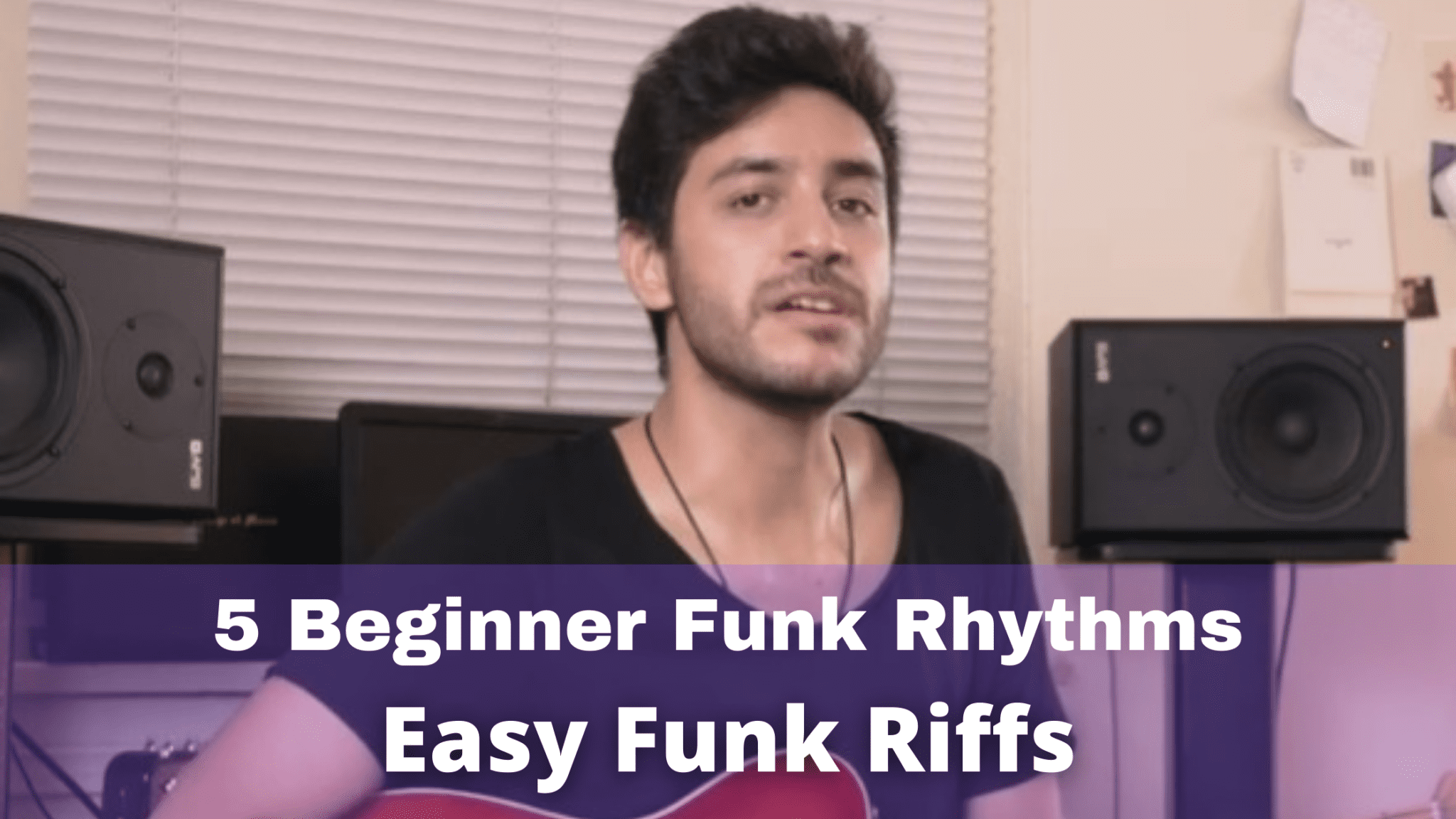 Guitar Lesson On 5 Beginner Funk Rhythms – Easy Funky Riffs – Guitar ...