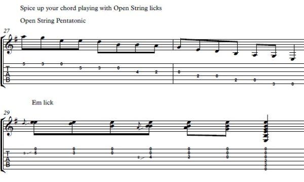 Spice Up Your Chord Playing with Open String Licks – Easy Guitar Lesson ...