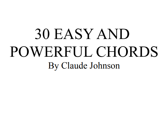 30 Easy and Powerful Chords – Guitar Control
