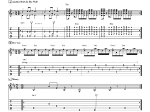 How To Play 3 Fun & Easy Beginner Guitar Riffs By Pink Floyd – Guitar ...